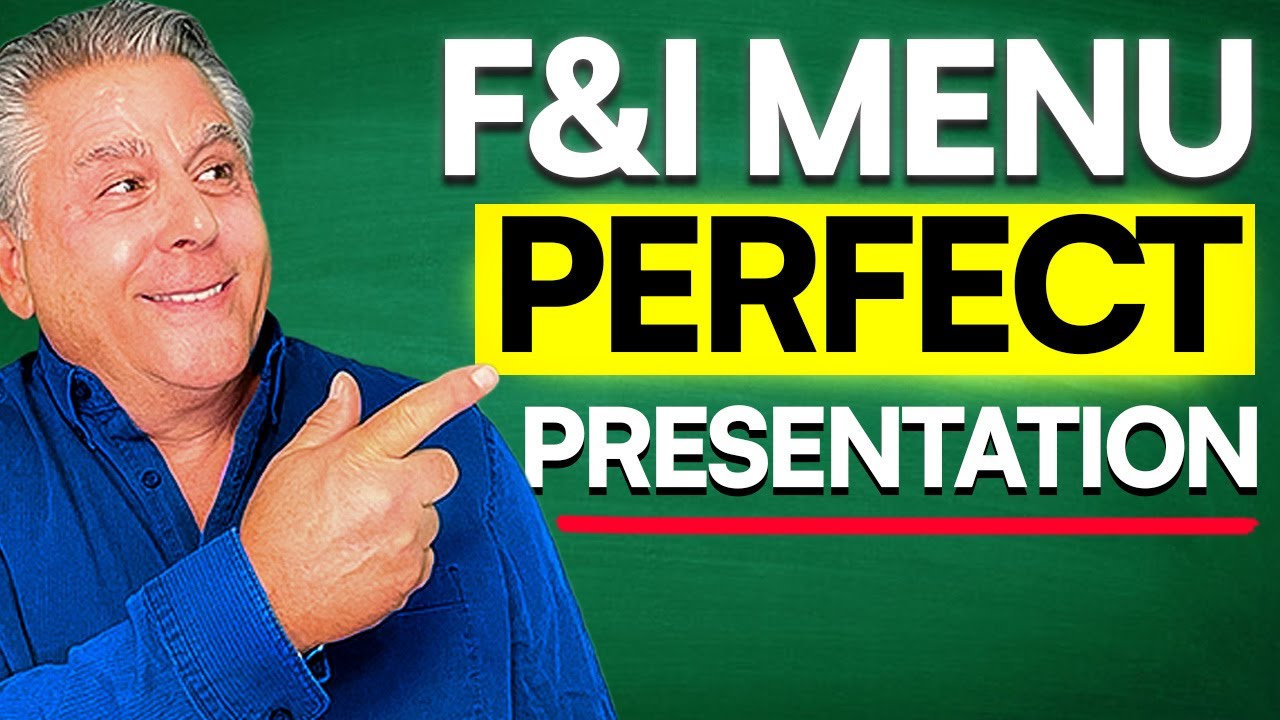 The Ultimate F&I Menu Framework: The Perfect Menu Presentation ...